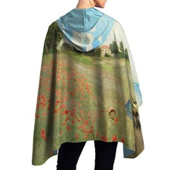 Jackets & Coats | Raincaper Rain Poncho Monet Poppy Field | Poshmark